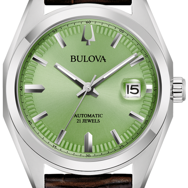 Bulova Surveyor Automatic Green Dial Watch 96B427 | WatchCharts Marketplace