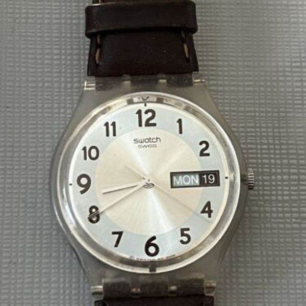 Swatch Blue Conker 2008 Swiss Wristwatch ETA Quartz Movement ...