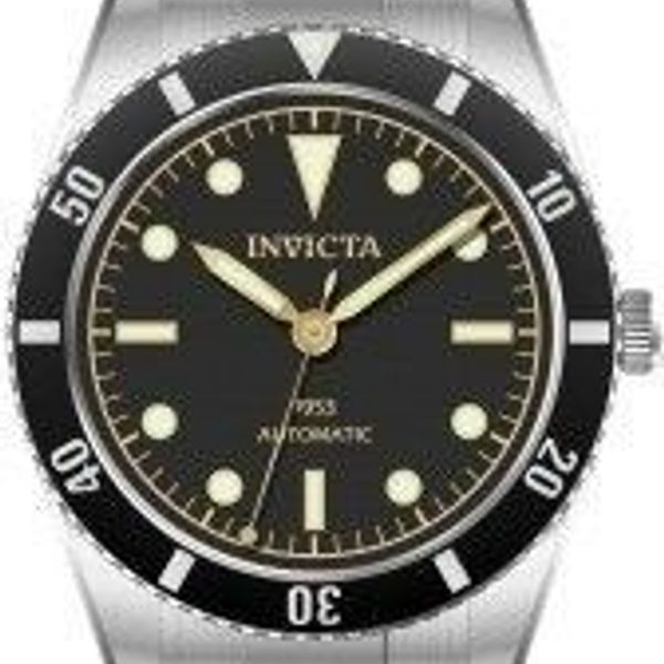 Invicta Vintage Pro Diver Black Dial Automatic Diver's 200M Men's Watch ...