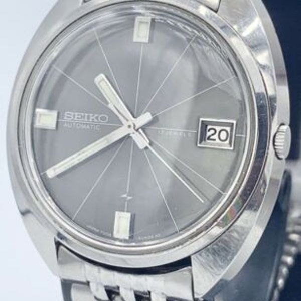 Minty 1969 Seiko 7005-8030 Automatic Watch On Beads Of Rice Bracelet ...