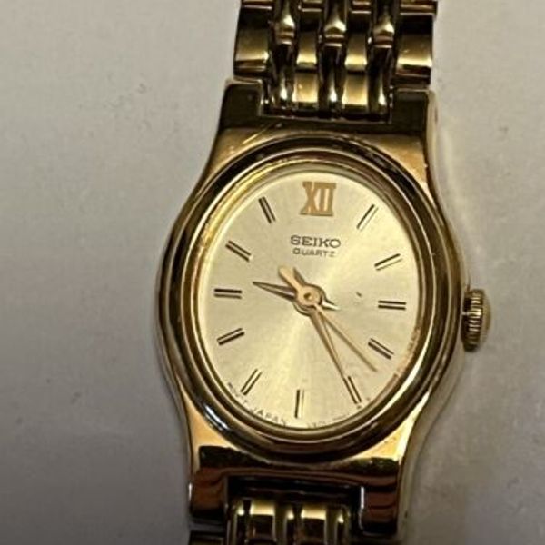 SEIKO V401-5101 VINTAGE LADIES GOLD PLATED FULLY WORKING QUARTZ WATCH ...