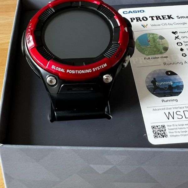 Casio Pro Trek WSD F21HR-RD Red Smart Outdoor Digital Watch/Watch ...