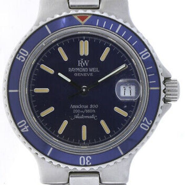 RAYMOND WEIL "AMADEUS 200" SWISS MADE AUTOMATIK REF. 2951 EDELSTAHL ...