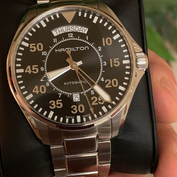 [WTS] Hamilton Khaki Pilot Day Date H64615135 Interstellar Cooper 42mm | WatchCharts