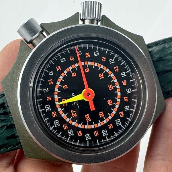 Very Rare Sinn Vintage Stopwatch Noryl Case 48mm ALL ORIGINAL Fully ...