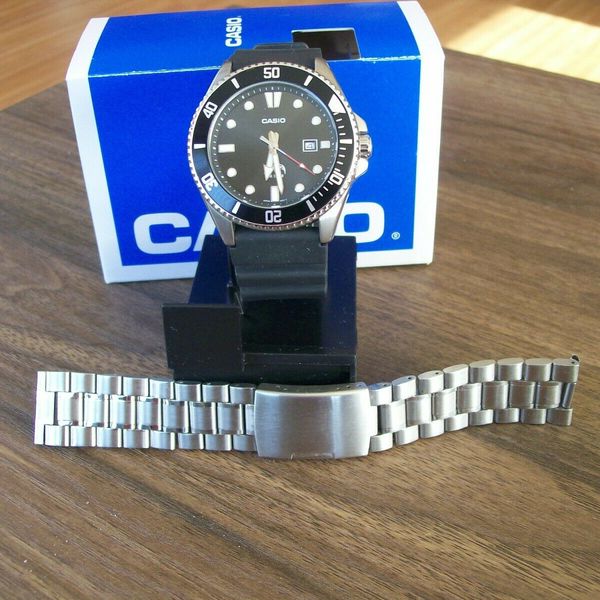 Casio Duro MDV106-1A With New Extra Stainless Steel Band | WatchCharts ...