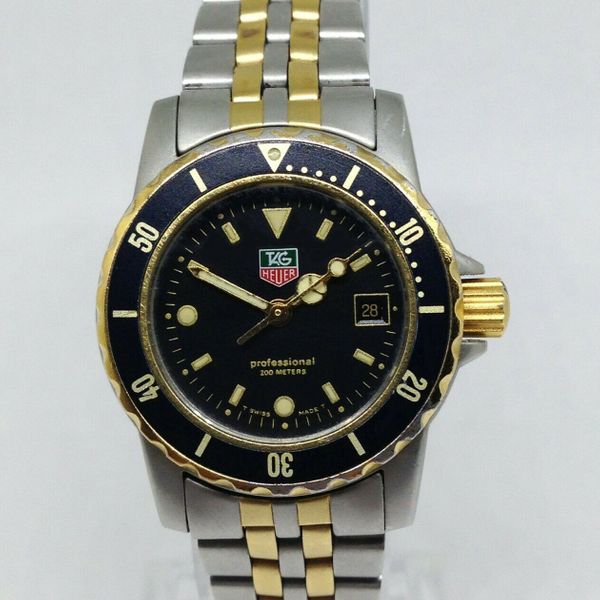 Women's TAG HEUER Professional Quartz Watch. "Submariner" 28mm. Black ...
