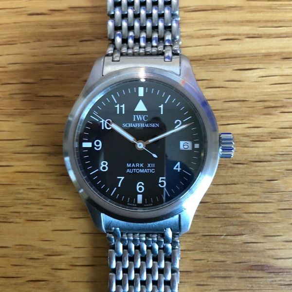 IWC Mark XII Ref IW3421 36mm Pilots Watch— Full Set with Metal Bracelet ...