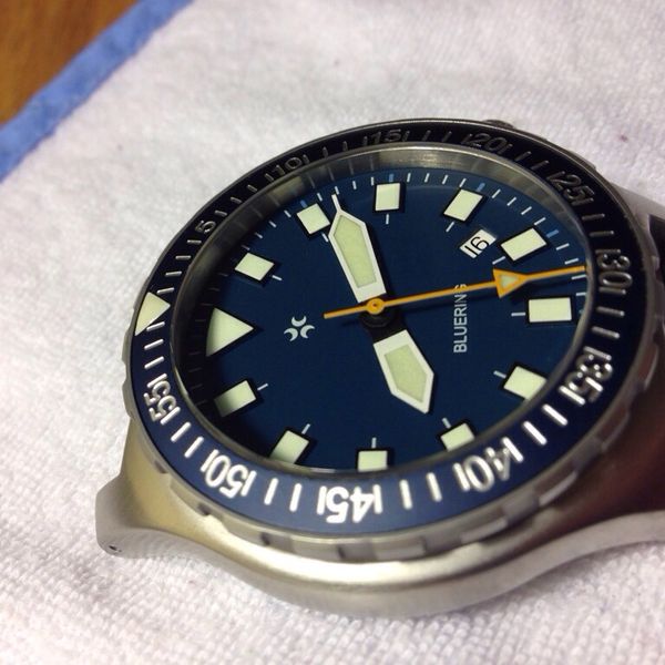 FS only: Halios Bluering blue dial with bracelet and rubber strap in ...