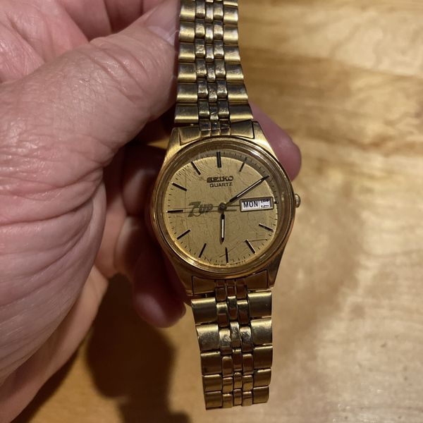 Vintage Mens 7up Seiko Day/night Quartz Watch | WatchCharts Marketplace