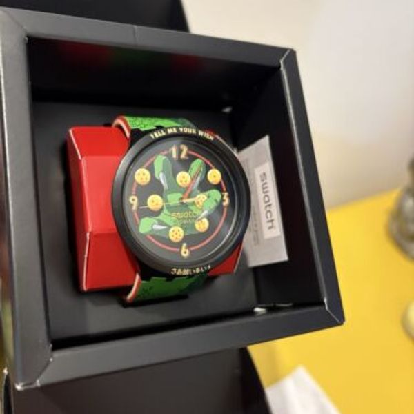 DRAGONBALL Z Shenron x SWATCH Collaboration Limited Watch SB01Z102 New ...