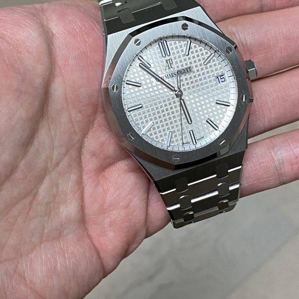 FS: 2021 AP Royal Oak 15500ST White with Box and Papers | WatchCharts ...