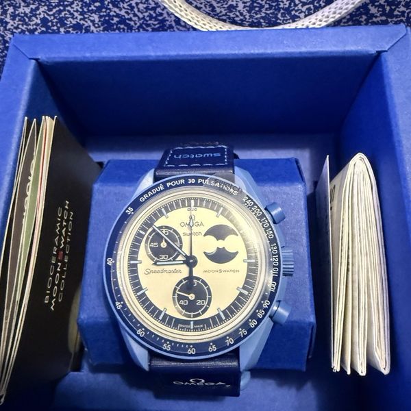 Swatch x Omega Moonswatch Mission To Blue Moon 100% Authentic With ...