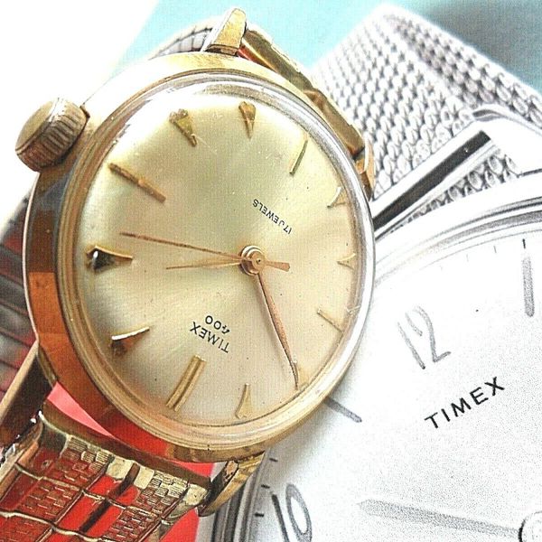 Vintage 1960's Men's Timex 400 17 Jewel Mechanical Watch Runs | WatchCharts