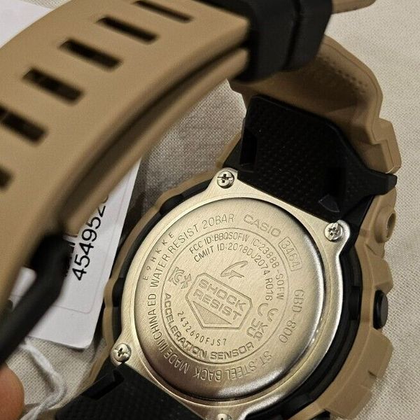 Casio G-Shock G-Squad GBD-800UC-5ER Bluetooth, Brown/Beige ...