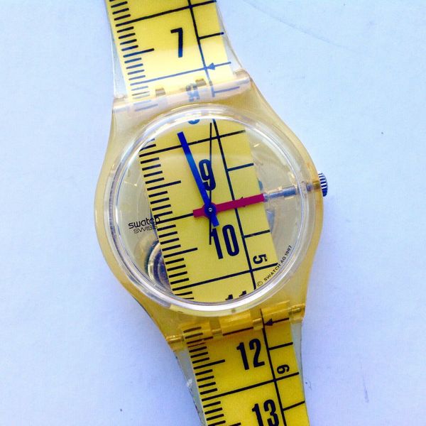 1998 vintage METRICA working SWATCH WATCH tape measure GK263 ruler | WatchCharts