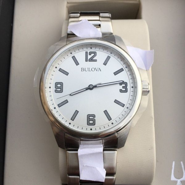 Bulova Watch Silver 96A154 Corporate Collection (Mens) | WatchCharts ...