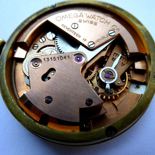 Omega Automatic Movement, from a Men's Gold Watch, Runs, Crown ...