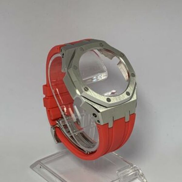 Casioak Offshore Bezel And Red Strap Mod Kit For Casio GShock GA2100 ...