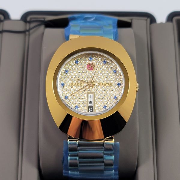 Rado DiaStar Original Automatic Gold Tone Stainless Steel Men's Watch ...