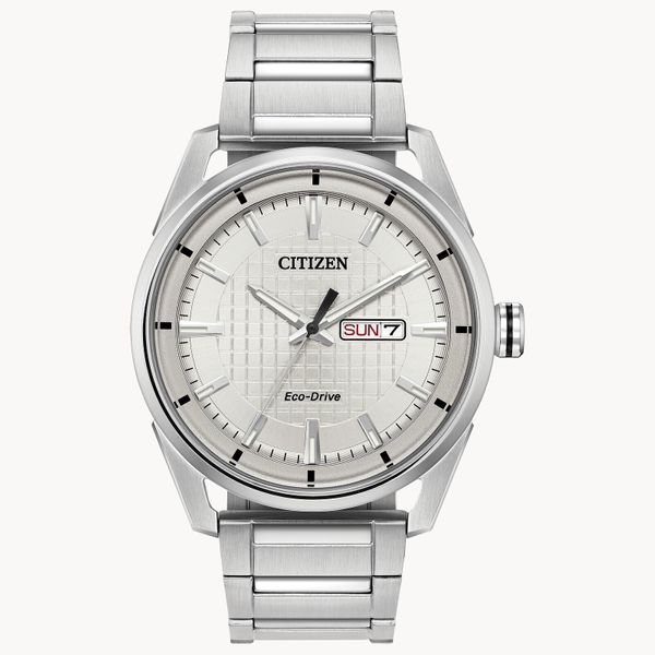 Citizen CTO Eco-Drive Silver Dial Stainless Steel Men's Watch AW0080 ...