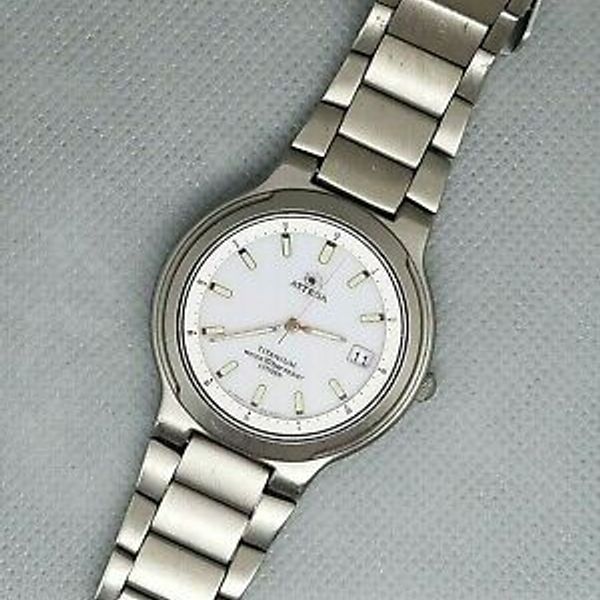 Rare Citizen Vintage NON Digital Watch TITANIUM ATTESA 7870 ANTIMAG ECO ...