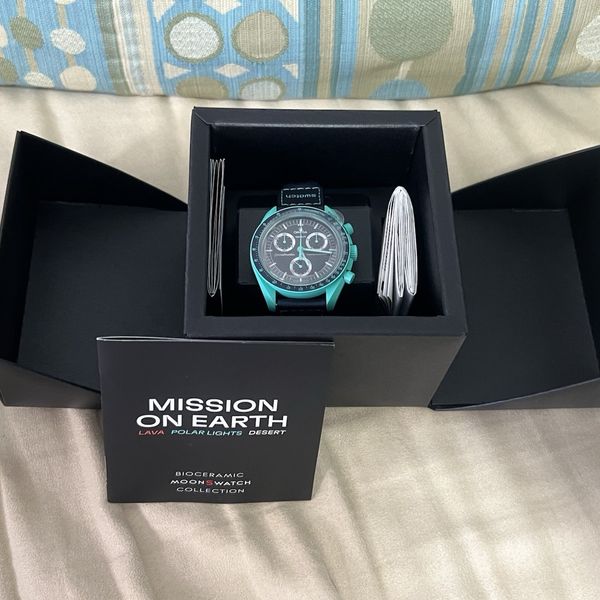 OMEGA X SWATCH SpeedMaster MoonSwatch MISSION ON EARTH - POLAR LIGHTS ...