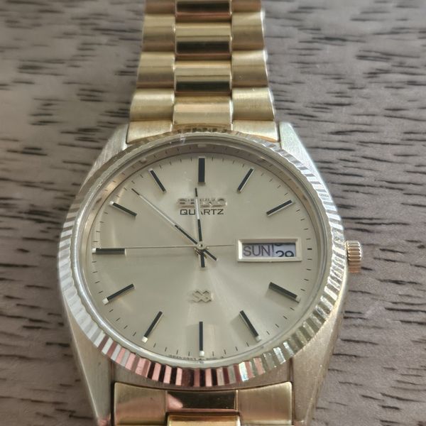 Seiko Men 6923-8089 A4 President Fluted Gold Tone Quartz 36mm Watch, Vintage | WatchCharts ...