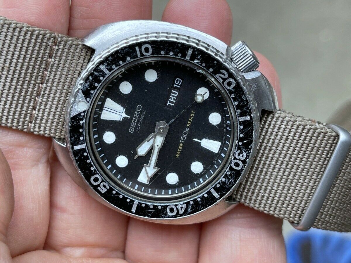 Vintage Seiko 6309-7049 Turtle Automatic Diver 150M ORIGINAL DIAL TURNS BEZEL | WatchCharts ...