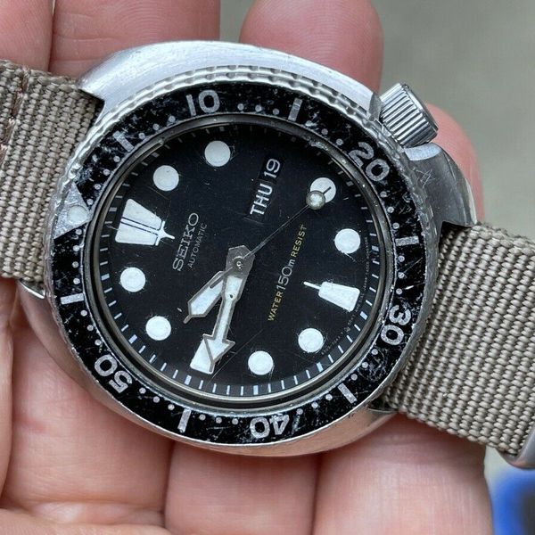 Vintage Seiko 6309-7049 Turtle Automatic Diver 150M ORIGINAL DIAL TURNS BEZEL | WatchCharts ...