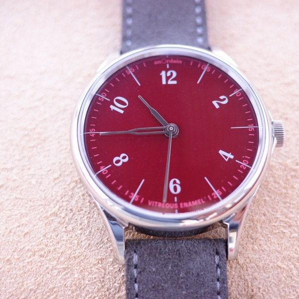 FS: AnOrdain Model 1 - Large w/ Red Japanese Oxblood dial | WatchCharts ...