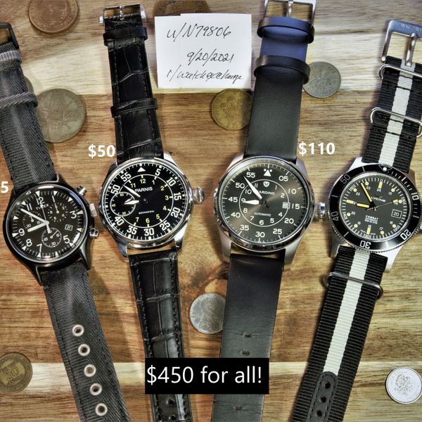 [WTS] Timex Mk1 Chrono, Parnis Pilot (Type B), Harding Jetstream Pilot ...