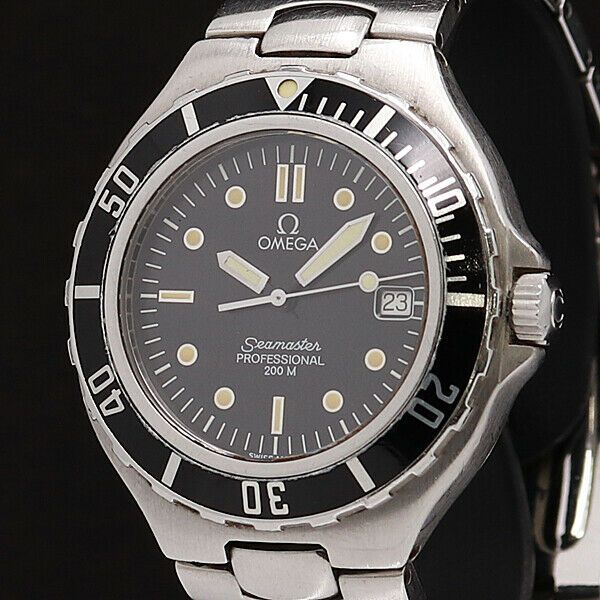 OMEGA Watch Seamaster PROFESSIONAL 200M Black Quartz St.Steel Date ...