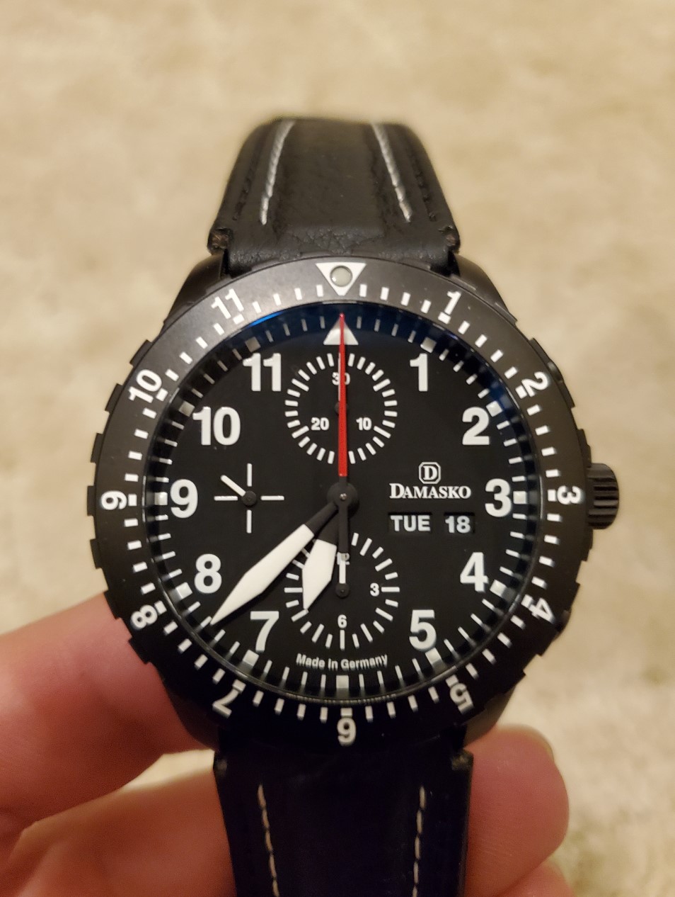 FS: Damasko DC66 Black with extra straps and chrono hand swap | WatchCharts