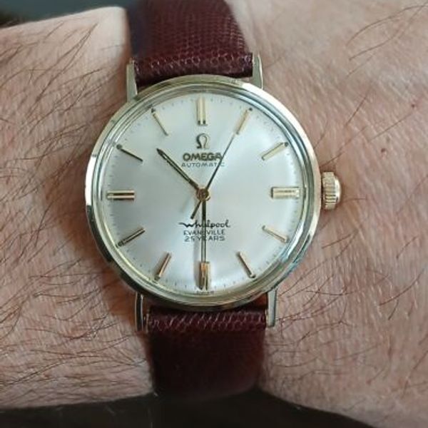 Vintage Omega Seamaster 550 14k Gold Bezel 34mm Automatic Men's ...