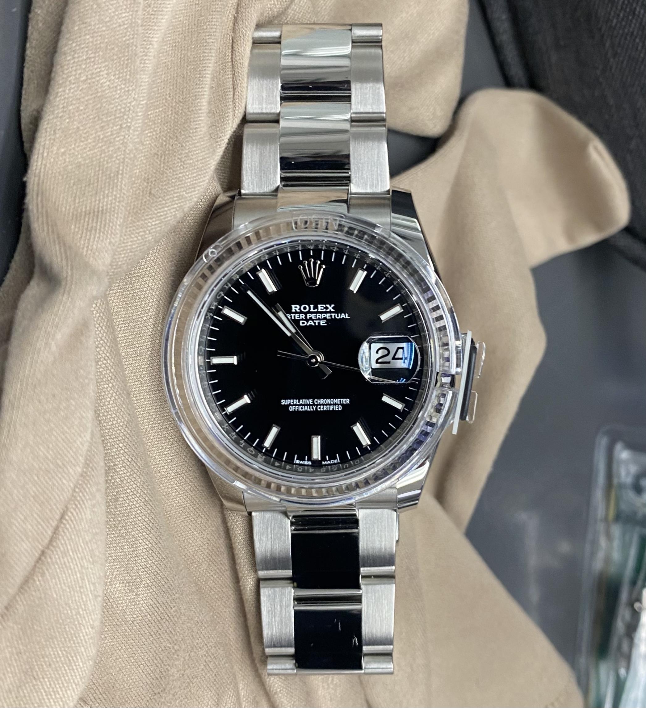 2021 Rolex 115234 Oyster Perpetual Date Black Dial 34mm *MINT ...