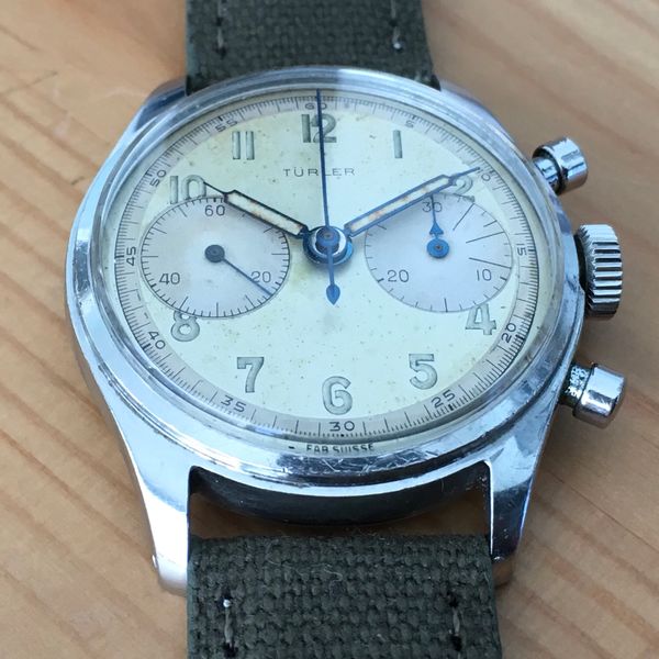 [WTS] vintage Turler big eye chronograph with Valjoux 92 | WatchCharts