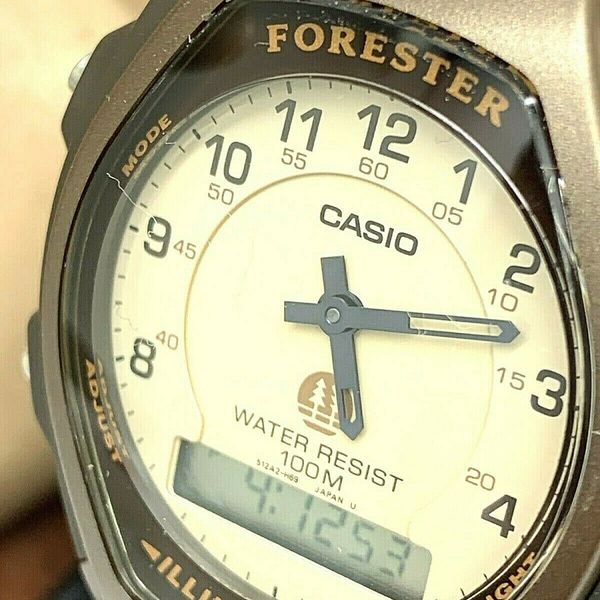 Casio Men's Watch FT600WB Forester Ana-Dig Illuminator WR100m Khaki ...