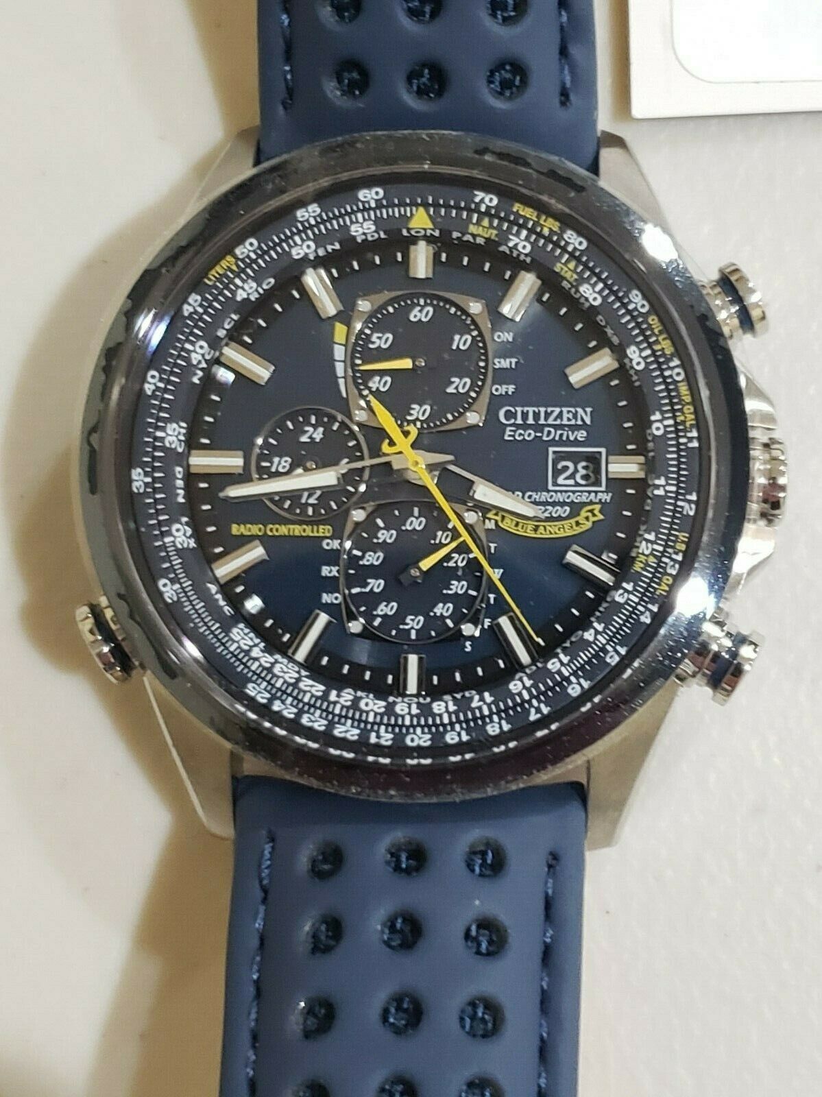 Citizen Men's Eco-Drive Blue Angels World Chronograph Atomic ...
