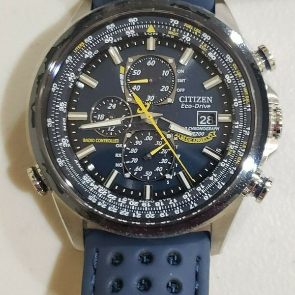 Citizen Men's Eco-Drive Blue Angels World Chronograph Atomic ...