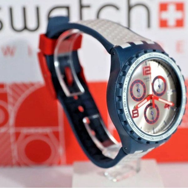 Limited Edition SWATCH Watch HUMPY BUMPY CHRONOGRAPH SUSN411 New Old ...