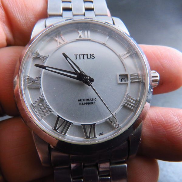 All Steel Titus Sapphire Crystal Automatic Men Watch | WatchCharts ...