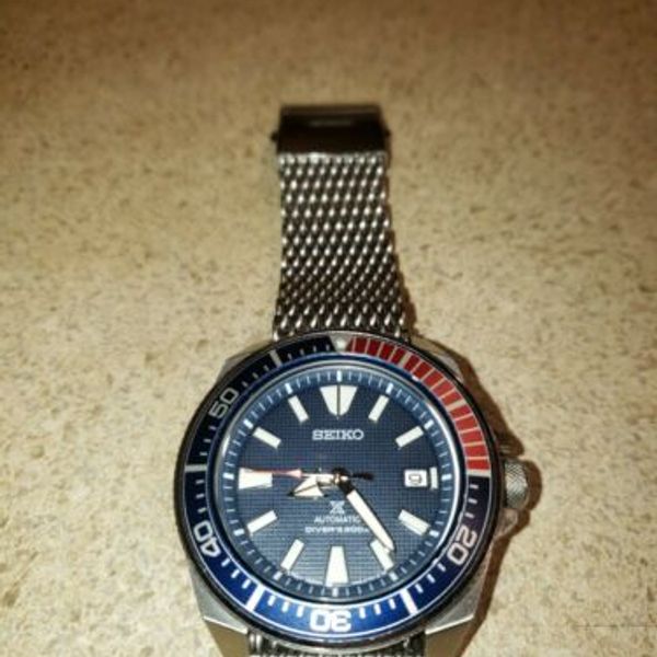 Seiko Prospex SRPB53 Samurai Pepsi Bezel Dive Watch | WatchCharts ...