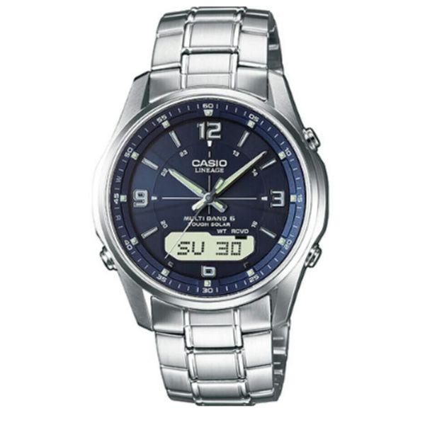 CASIO Wristwatch Radio Watch LCW-M100DSE-2AER Wireless Solar Stainless ...