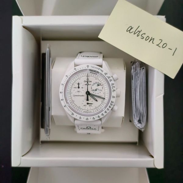Swatch Moonswatch Mission To The Moonphase - Full Moon (White ...