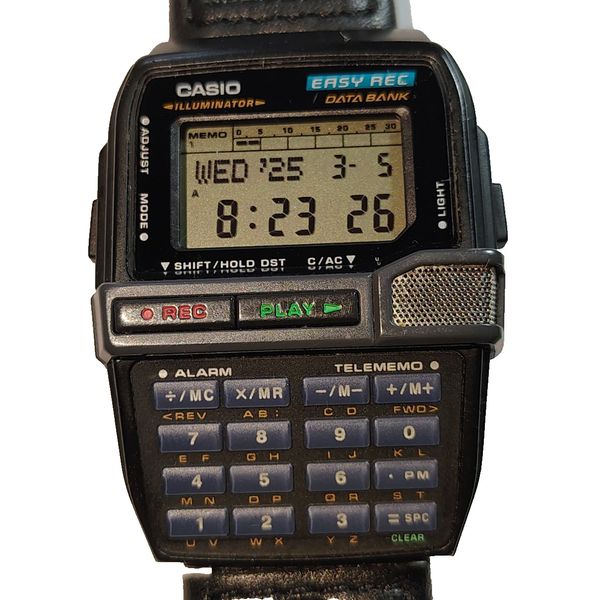 Vintage Casio DBC V 50 "Voice Recorder" Data Calc Watch | WatchCharts ...