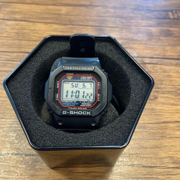 Casio G-Shock GW-M5610-1ER Mens Atomic Black Watch Electric Wave Solar ...
