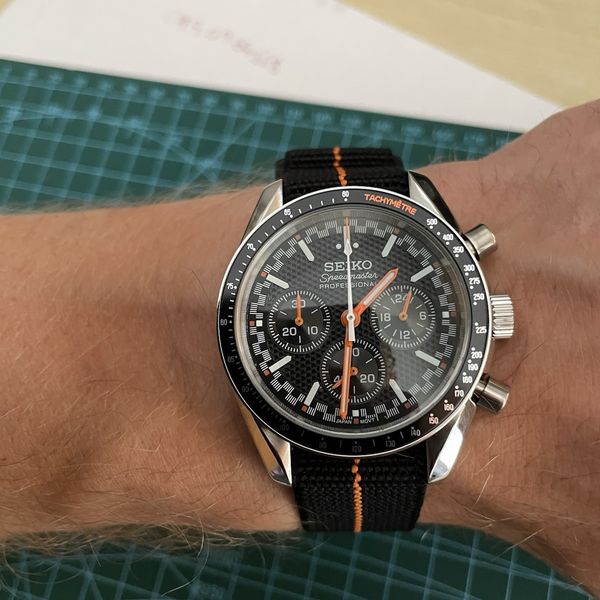 Seiko Mod Watch Speed Master Chronograph Watch VK63 40mm Stainless ...