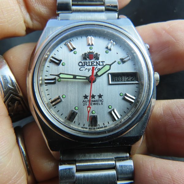 Japan Orient Three Star Daydate Automatic Men Watch | WatchCharts ...