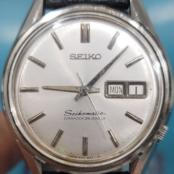 Vintage Seiko Watch/Seiko Seikomatic 6216 39J SS Automatic Japan Mens ...